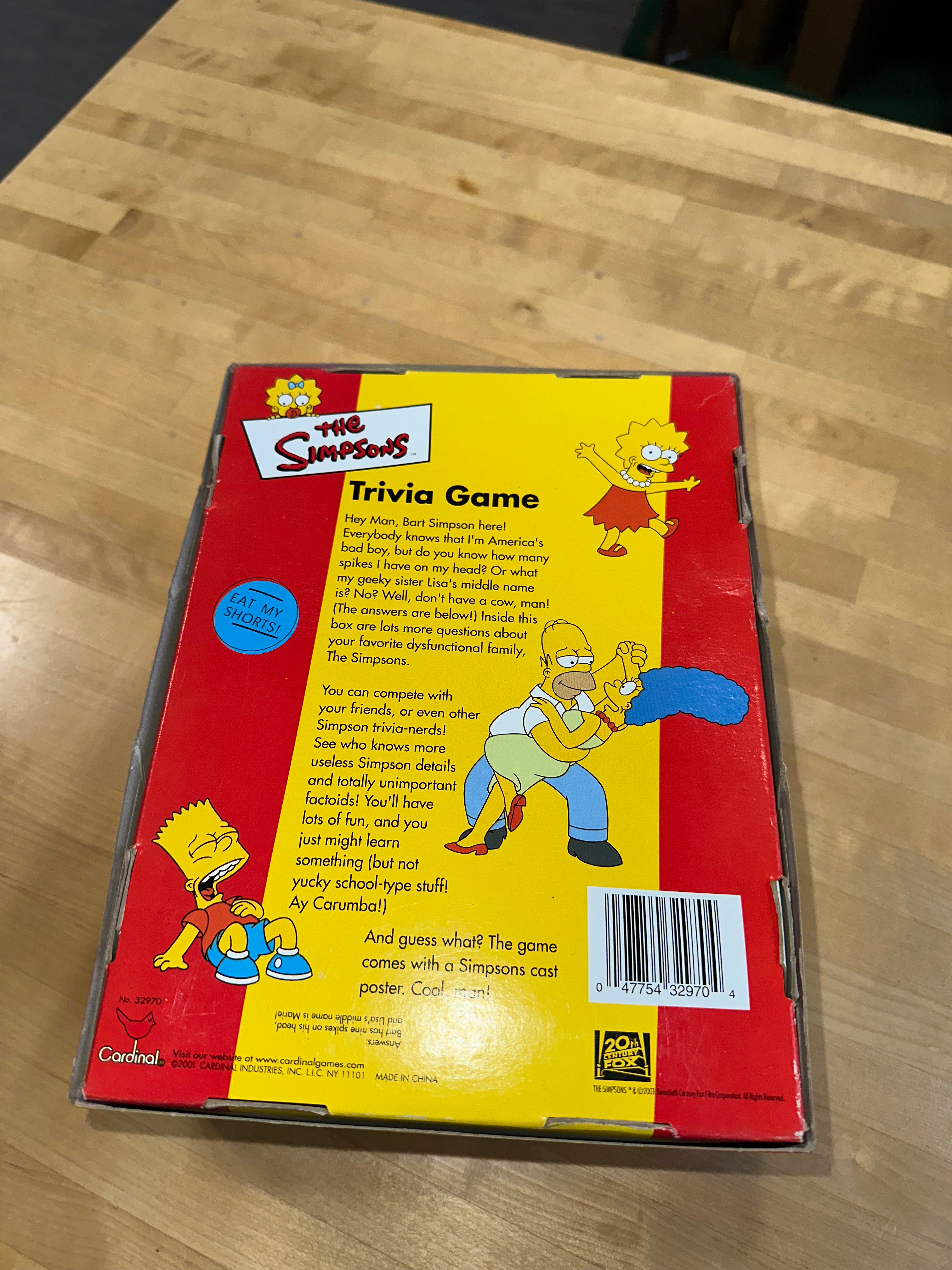 The Simpsons Trivia Game 2001 Terra Americana the-simpsons-trivia-game-2001-terra-americana