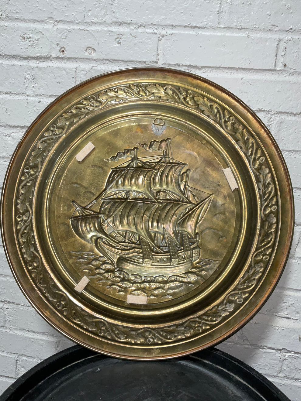 Vintage Brass Boat Wall Hanging Large Plate – Terra Americana