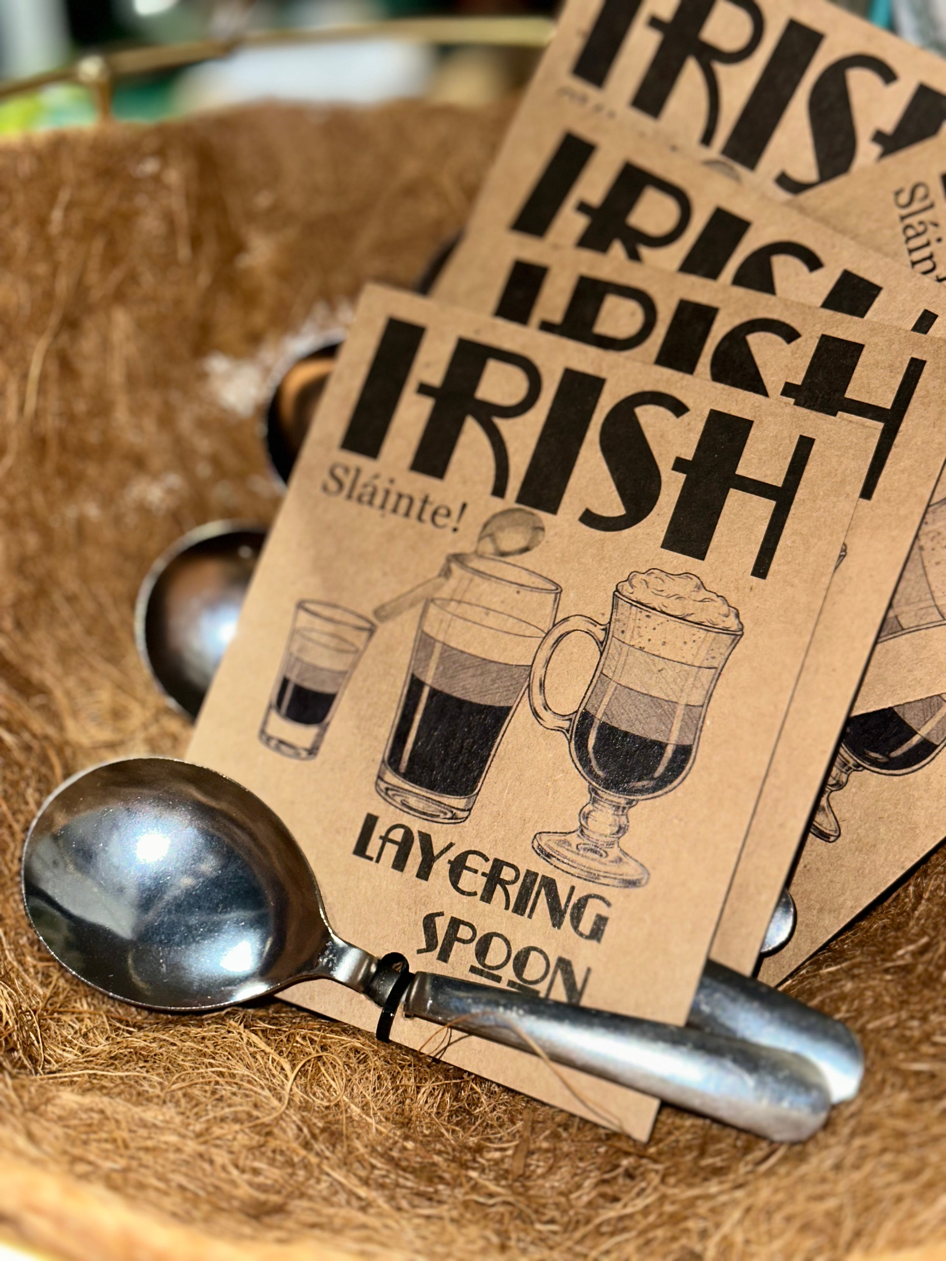 Irish Layering Spoon - Professional Bar Tool for Layered Cocktails ...