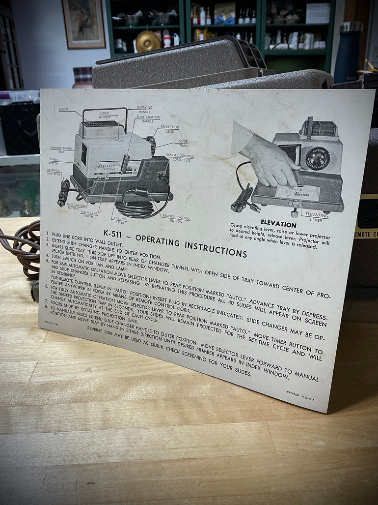 Keystone Automatic K-511 Slide Projector – Terra Americana